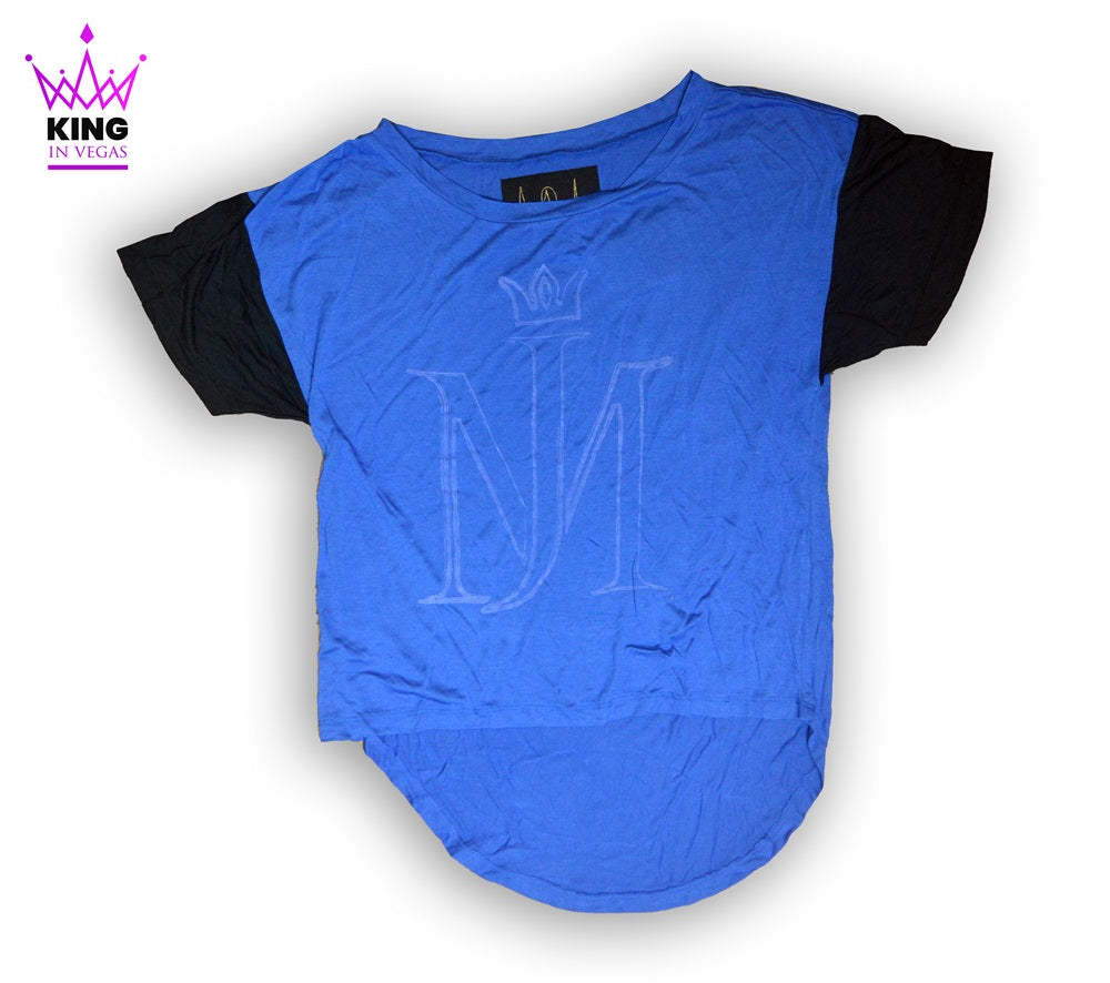 Michael Jackson | MJ ONE Ladies "MJ" logo Blue Top – King Of Shop ...