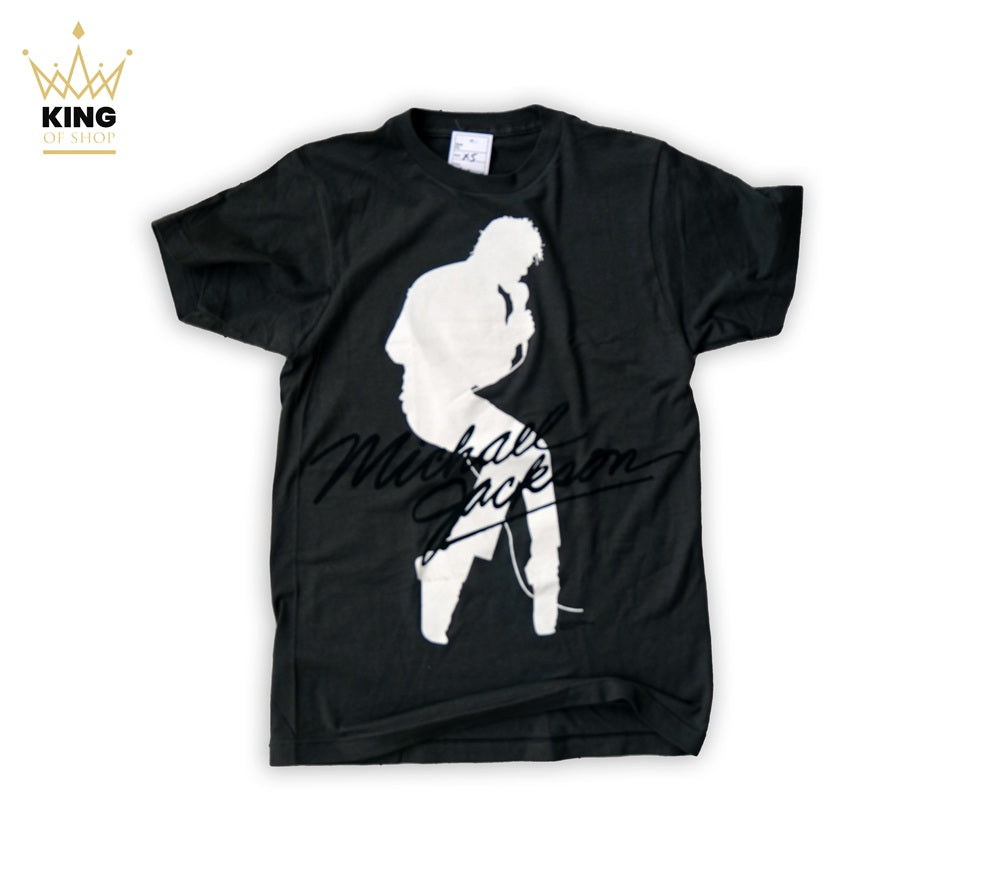 Michael Jackson | Grey Pose & Signature T-shirt – King Of Shop ...